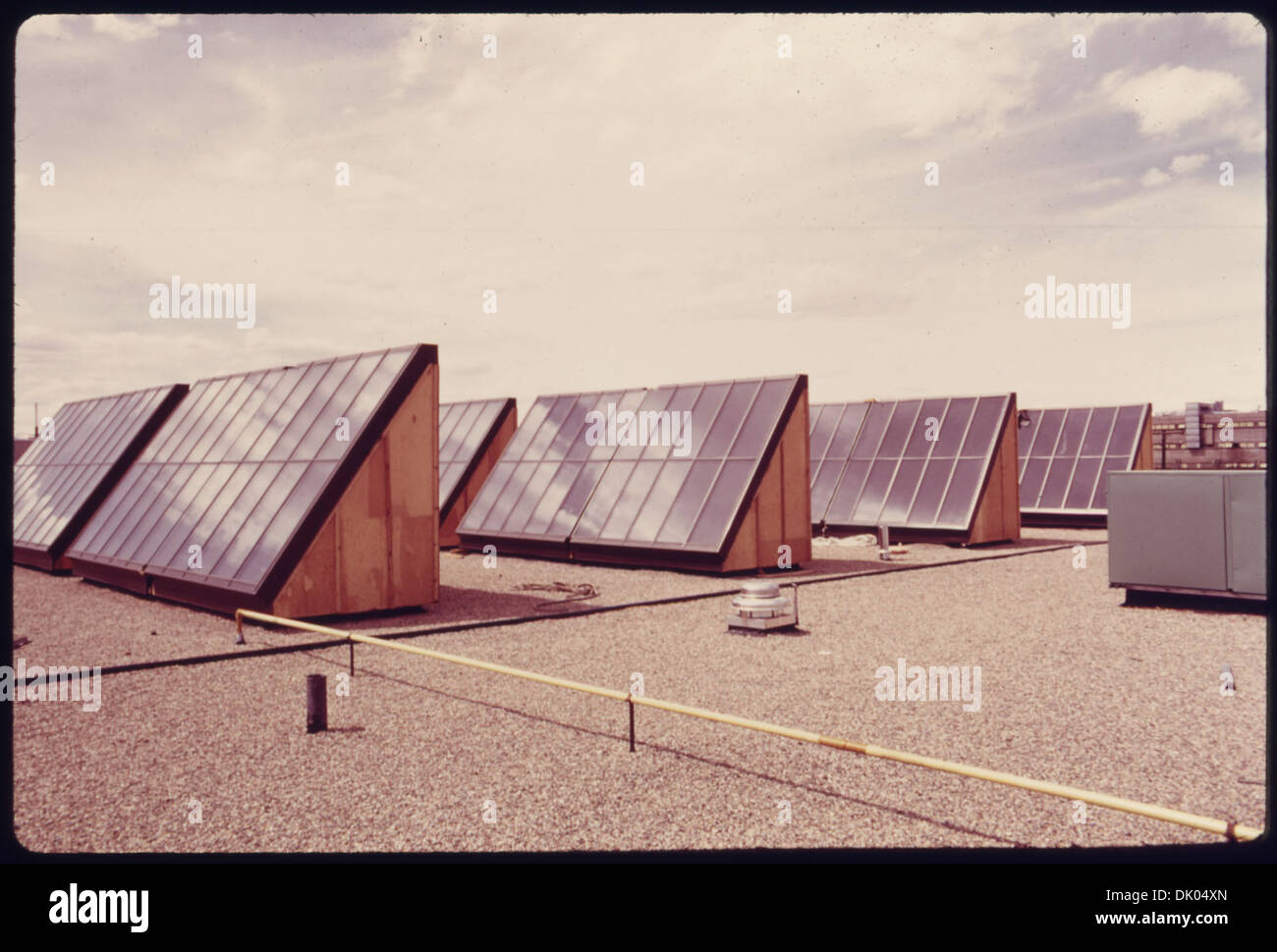 This image showcases flat plate solar heating collectors manufactured ...
