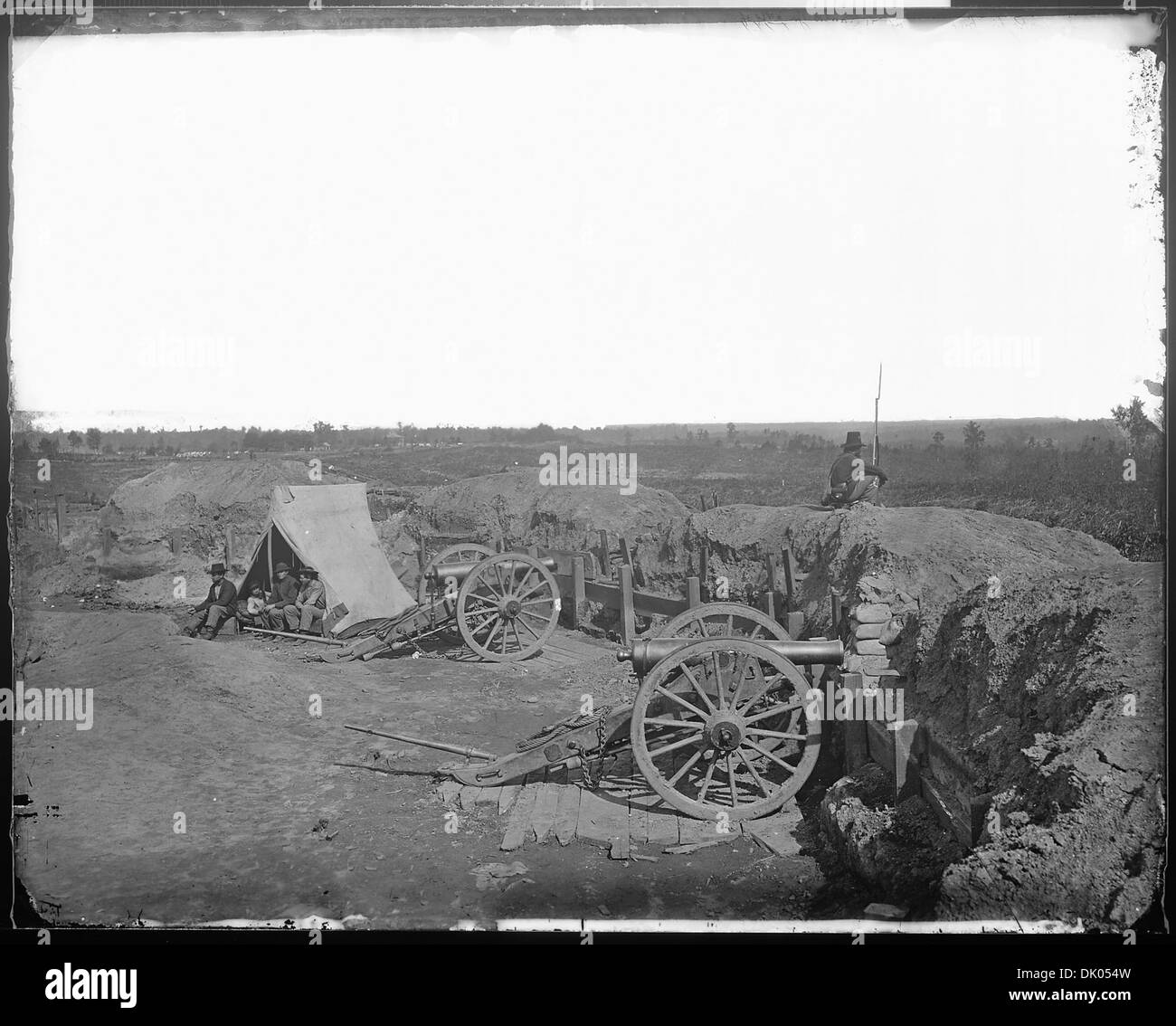 This photograph depicts fortifications in front of Atlanta, Georgia, in ...