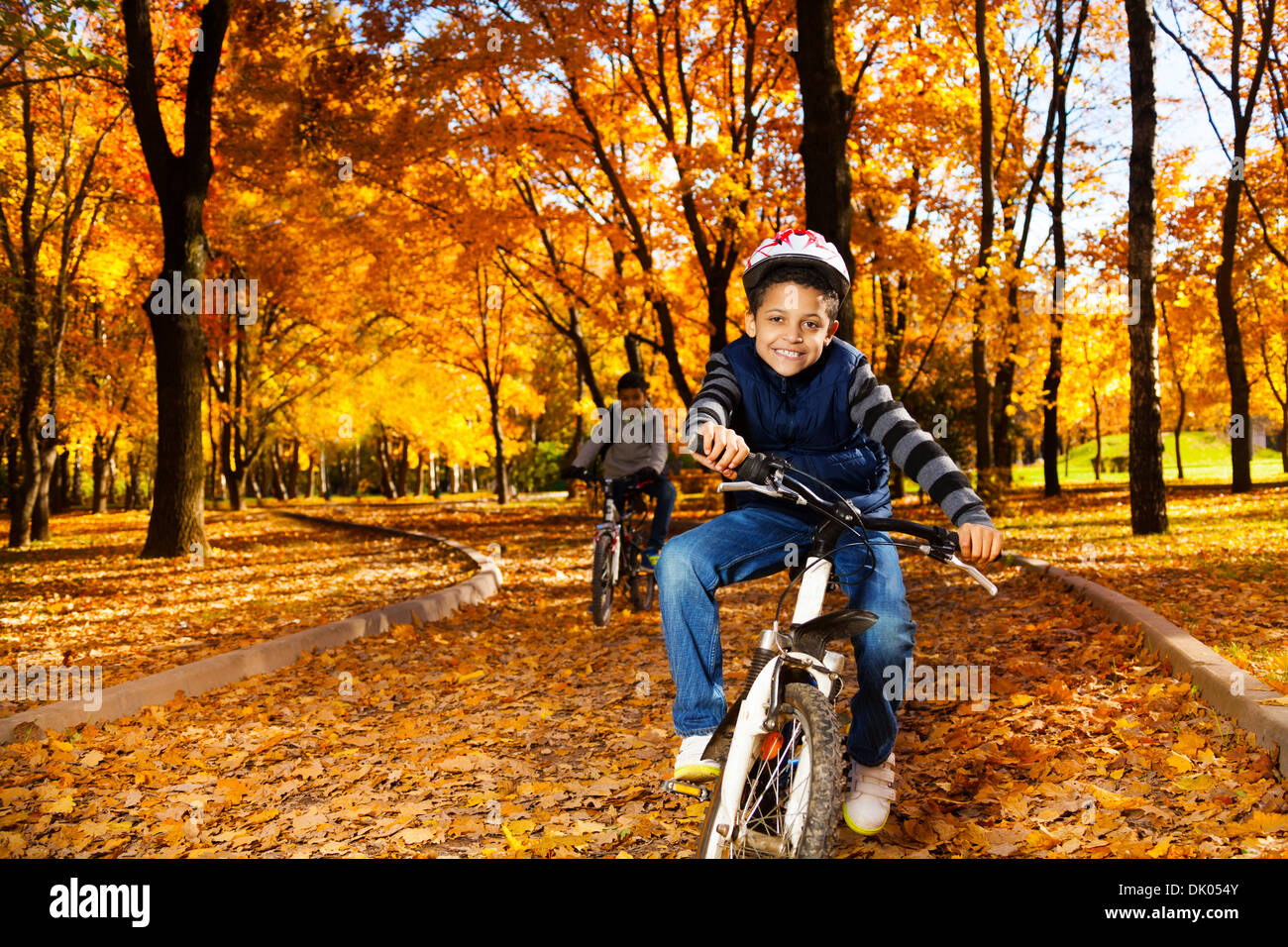 African american boy bike helmet hi-res stock photography and images ...
