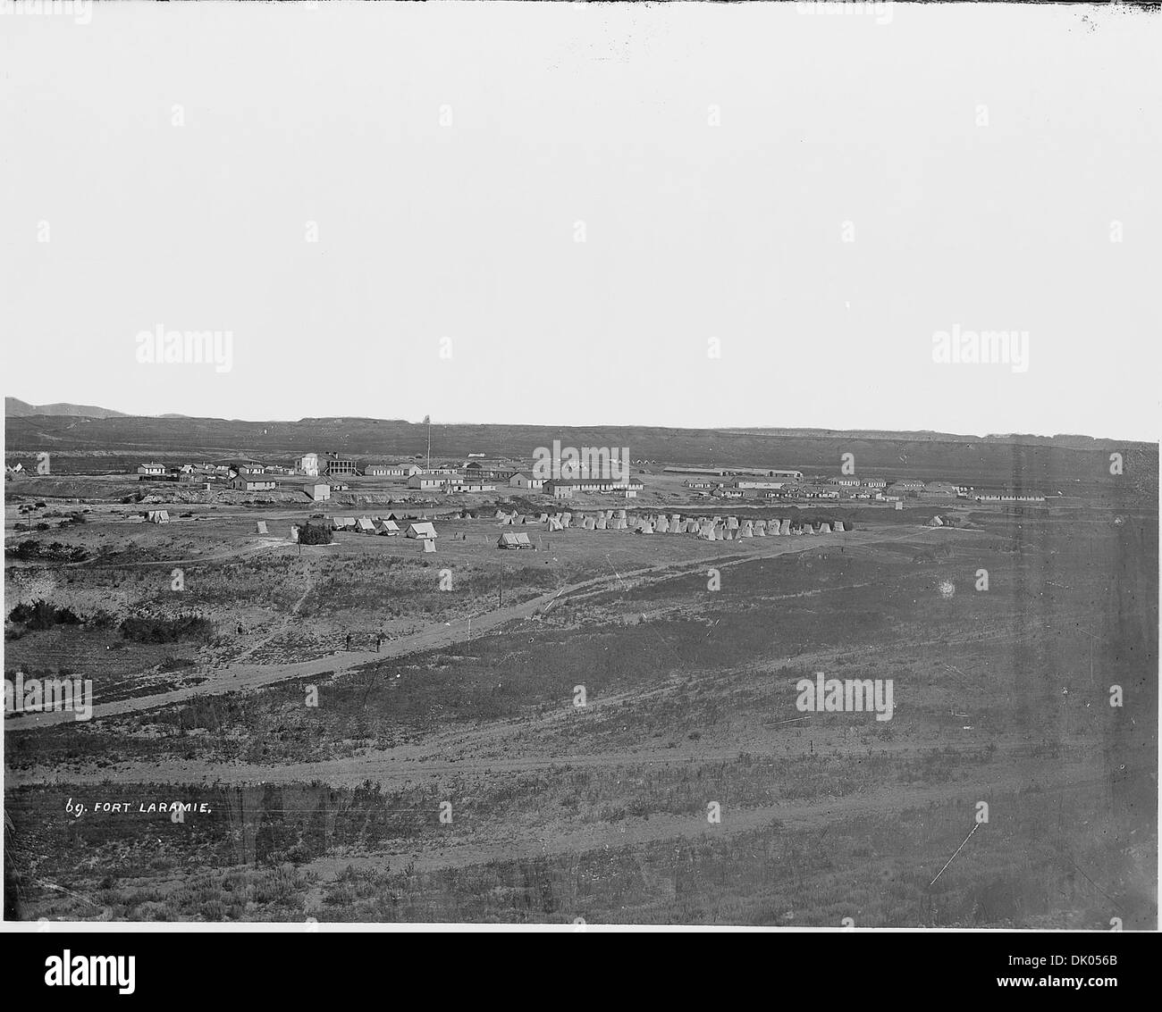 This photograph shows Fort Laramie in 1868, originally established as a ...