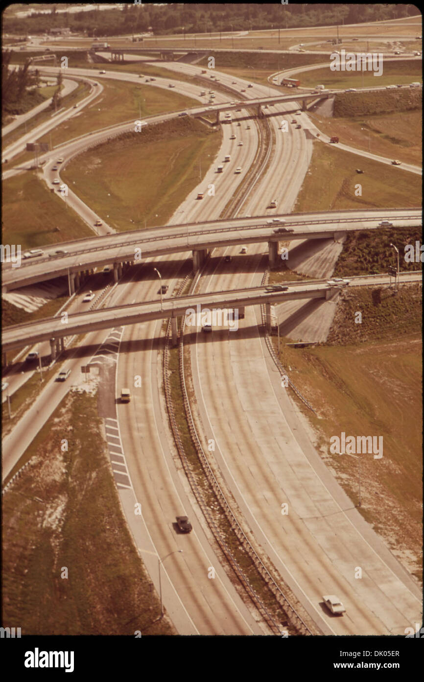 A freeway interchange located north of Miami, part of the region's ...