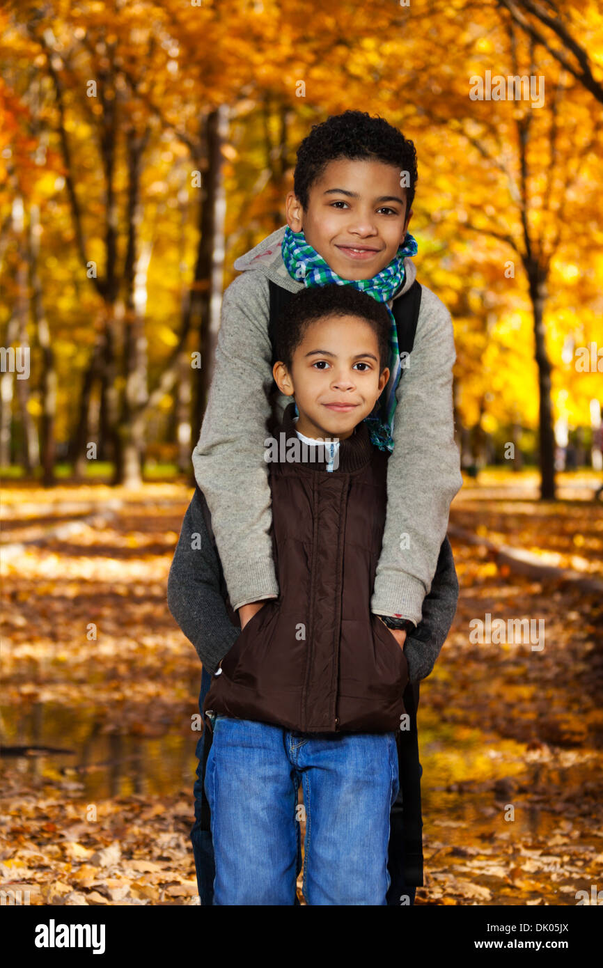 Black Brothers Hugging