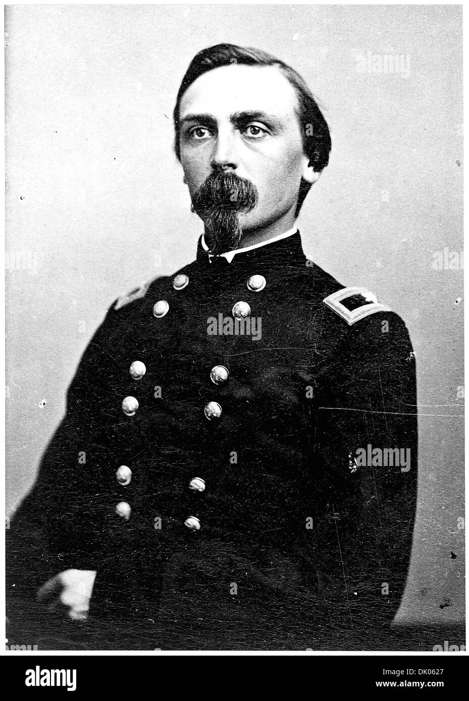 A formal portrait of General Adelbert Ames, a U.S. Army officer and ...