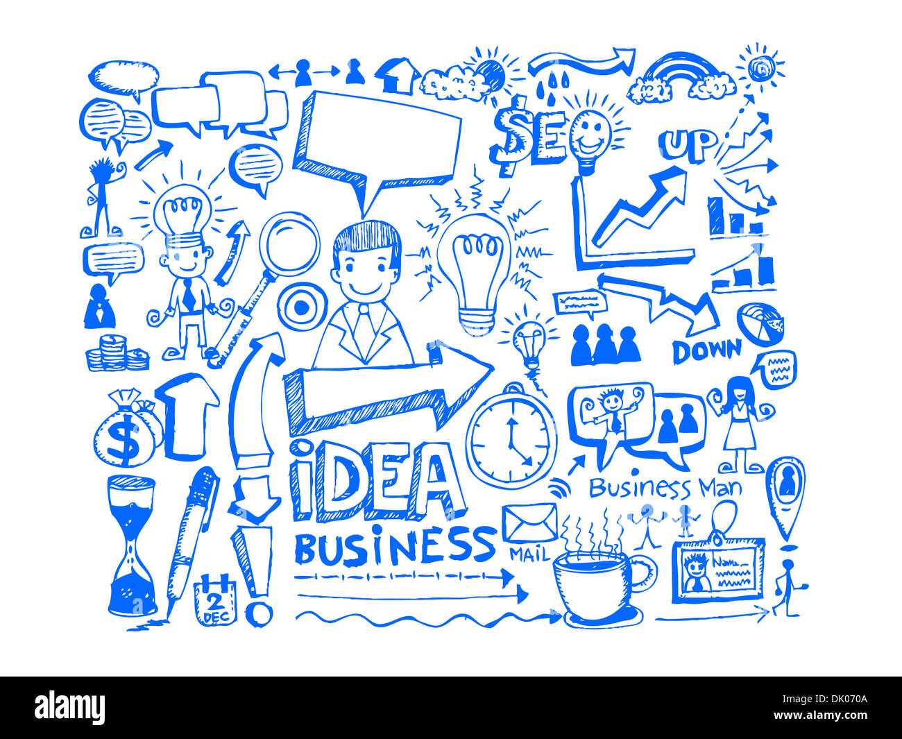 hand doodle Business doodles Stock Photo - Alamy