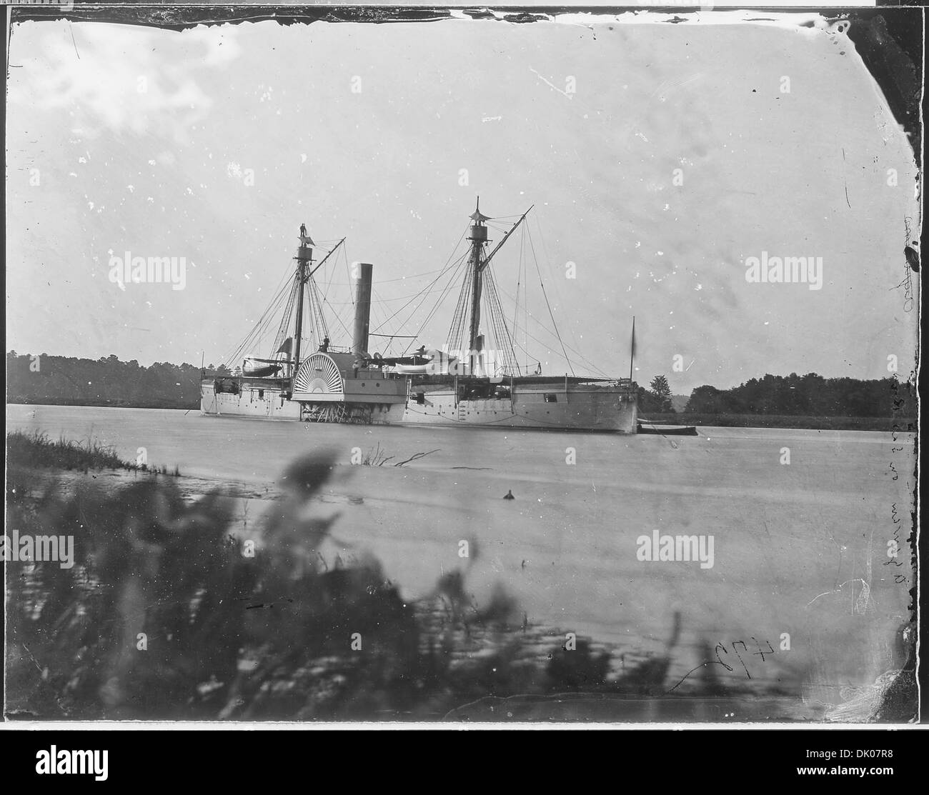 Gunboat Mendota on James River, August, 1864 524890 Stock Photo - Alamy