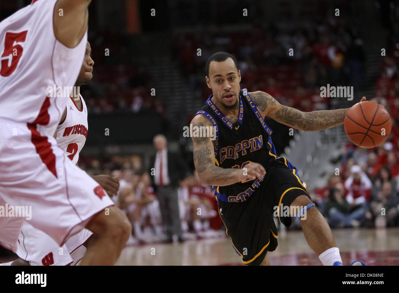 Dec. 23, 2010 - Madison, Wisconsin, U.S - Coppin State guard Tony Gallo ...