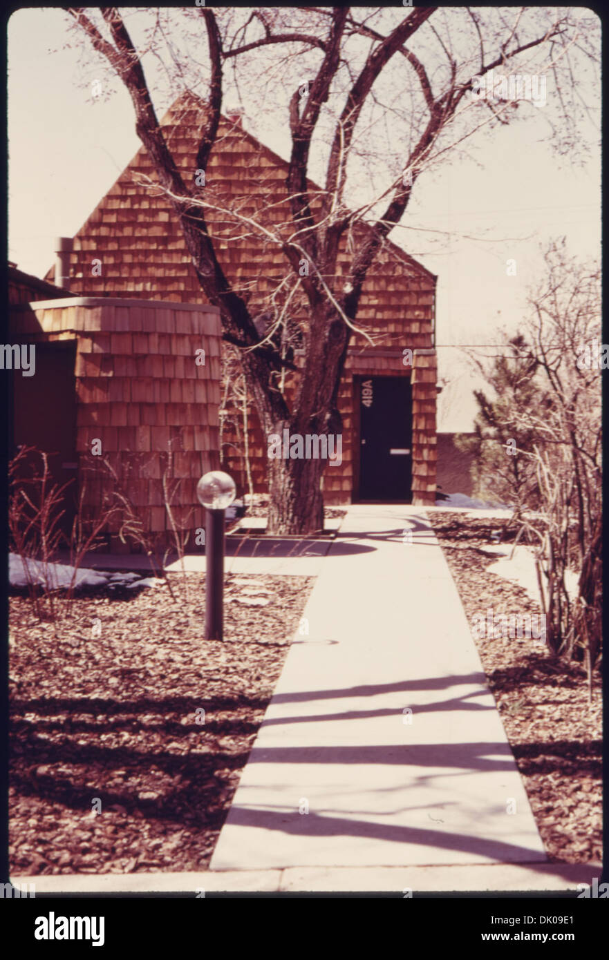 The home of architect Richard Crowther, designed with solar energy ...