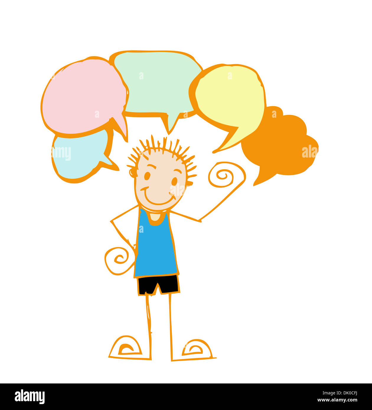 people idea thinking , dialog speech bubbles Stock Photo - Alamy