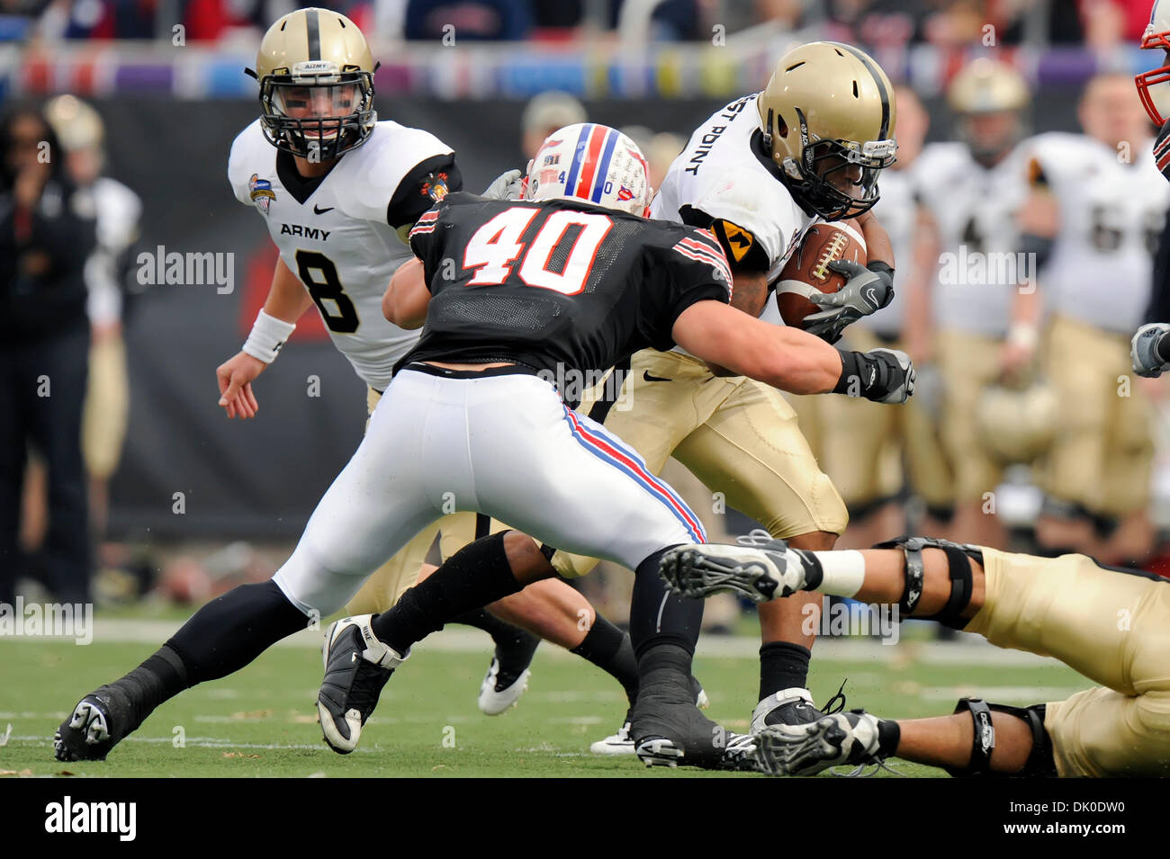 Dec. 30, 2010 - Dallas, Texas, U.S - Army Black Knights running back ...