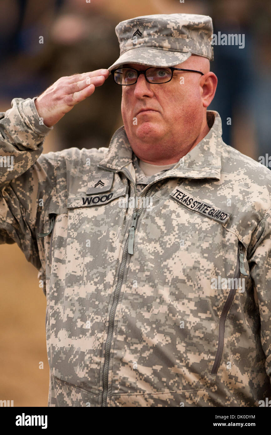 Dec. 30, 2010 - Dallas, Texas, US - Army Black Knight fan during ...