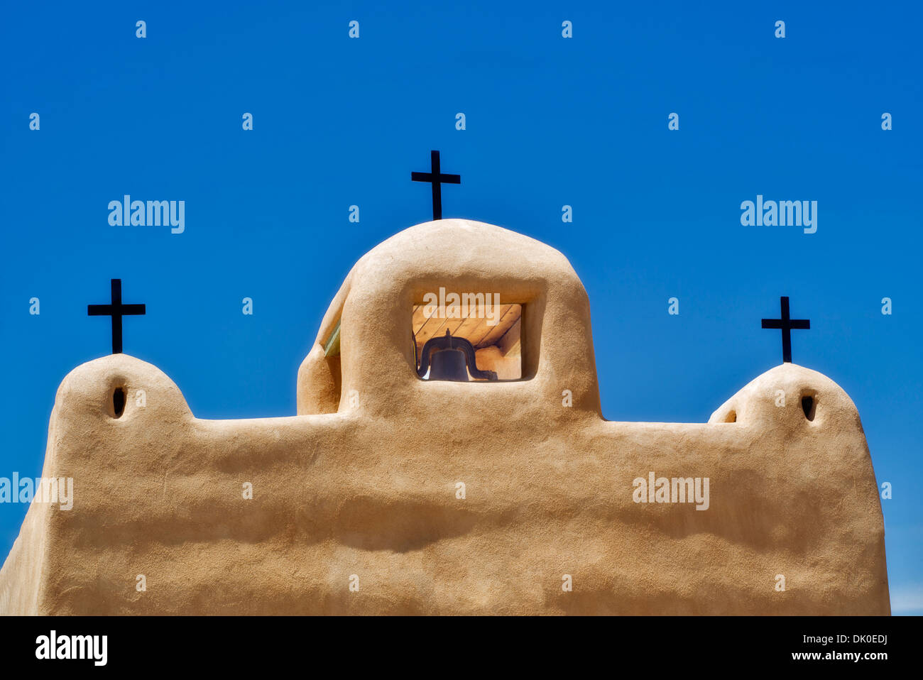 Church San Juan De Los Lagos. Talpa, New Mexico Stock Photo - Alamy