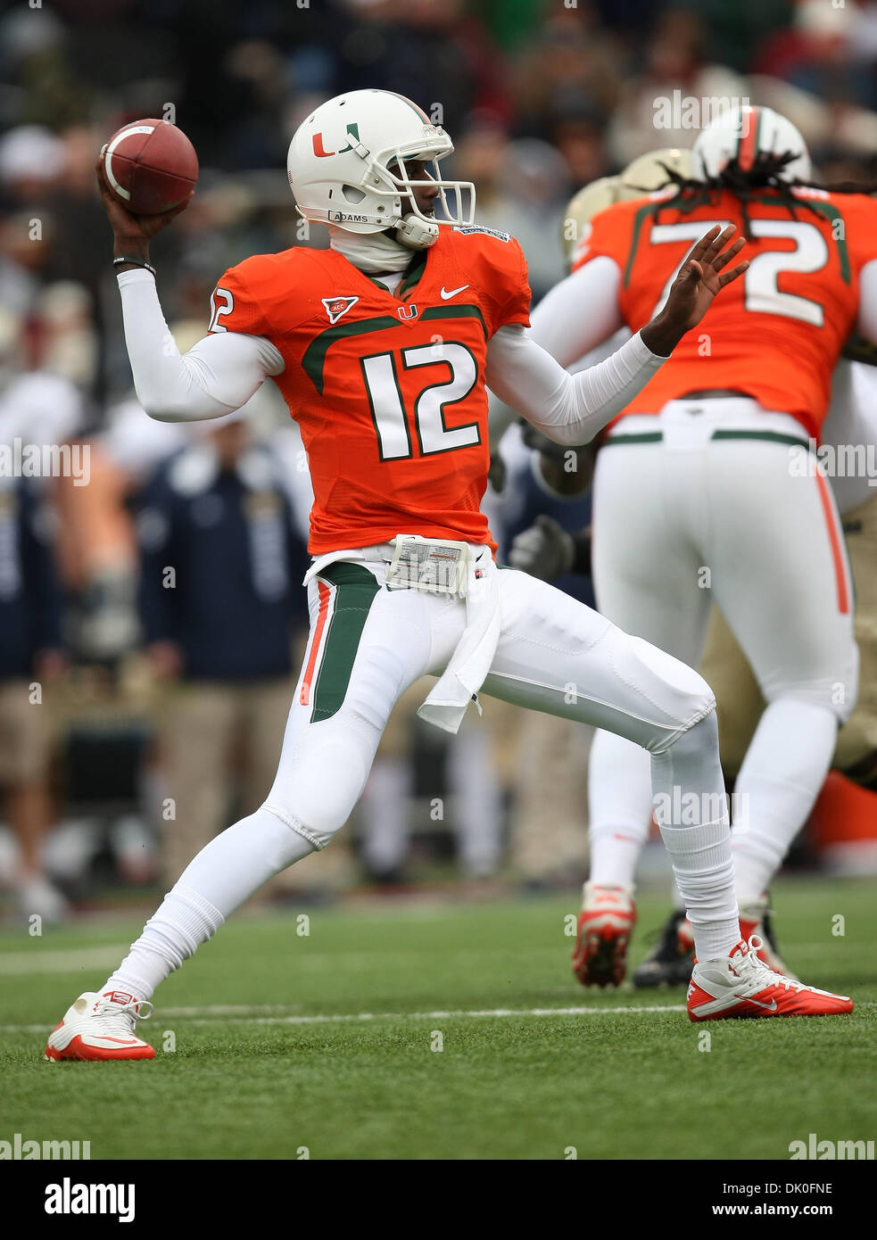 Dec. 31, 2010 - El Paso, Texas, U.S - Miami Hurricanes quarterback ...