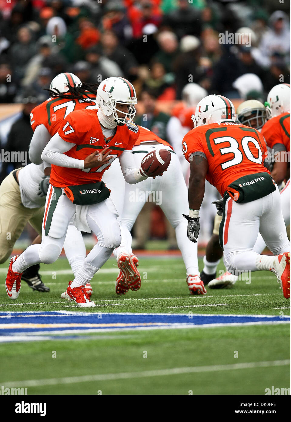 Dec. 31, 2010 - El Paso, Texas, U.S - Miami Hurricanes quarterback ...