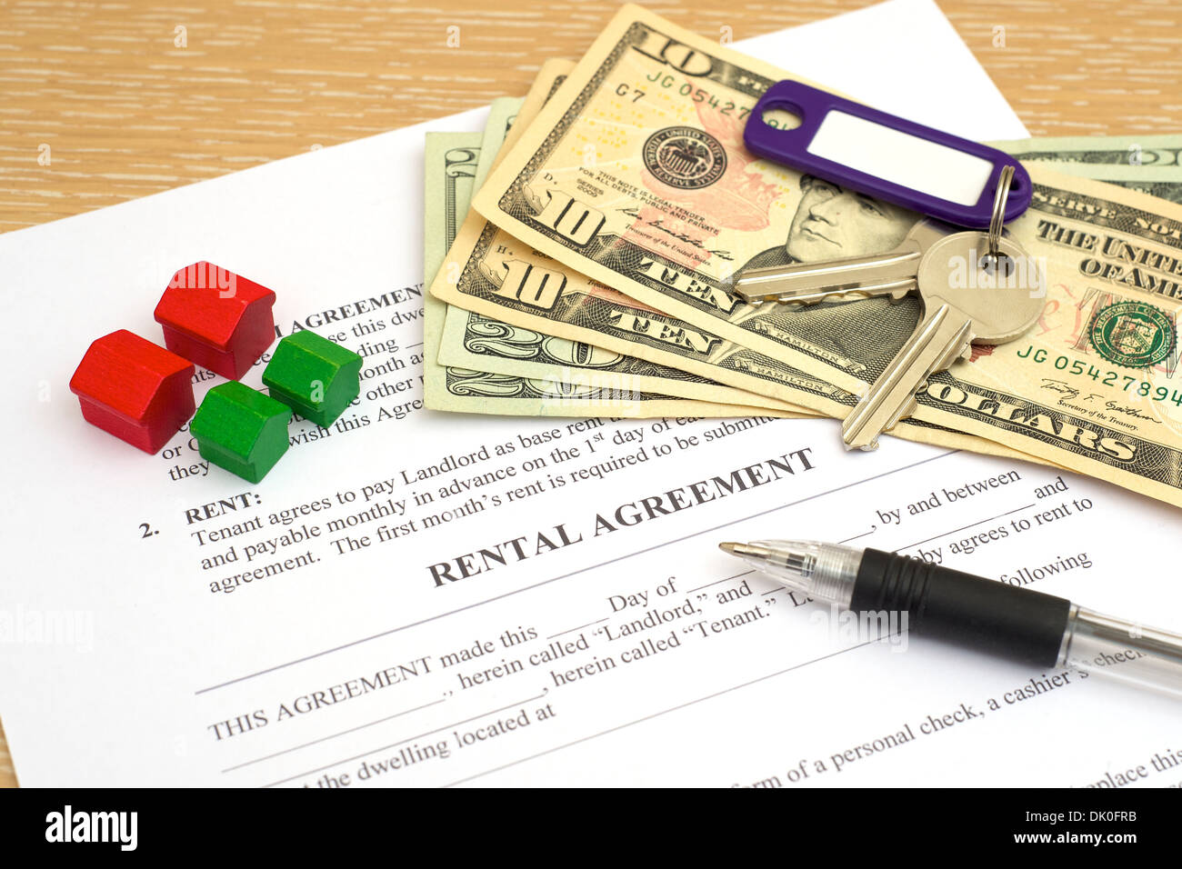 Rental agreement hi-res stock photography and images - Alamy