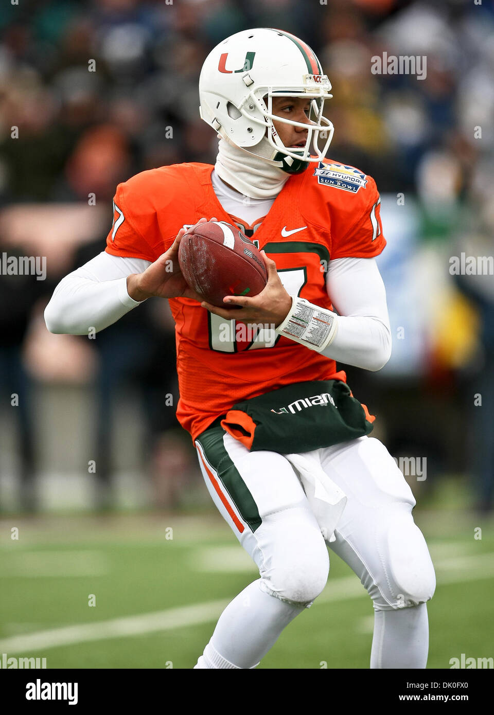 Dec. 31, 2010 - El Paso, Texas, U.S - Miami Hurricanes quarterback ...