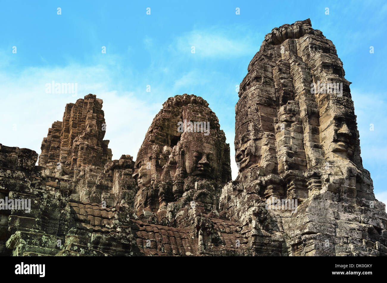 Bayon face in Cambodia Stock Photo - Alamy