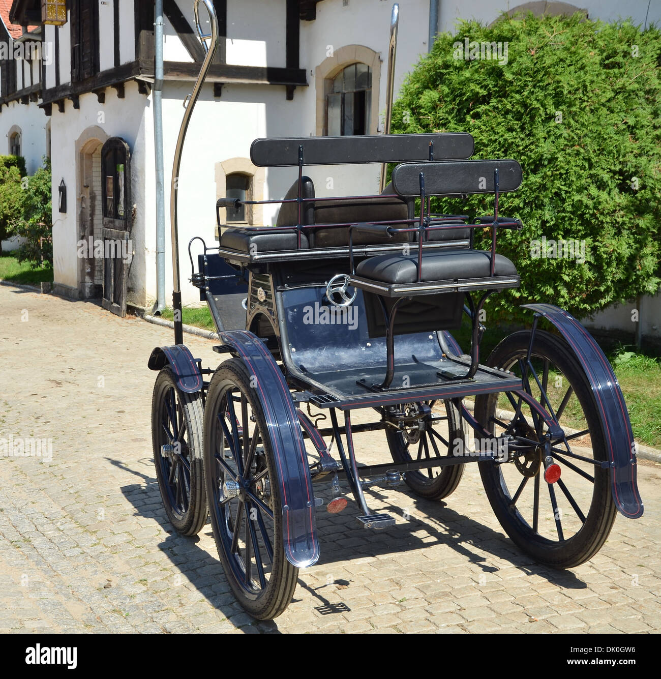 Carriages in the street in castle Stock Photo - Alamy