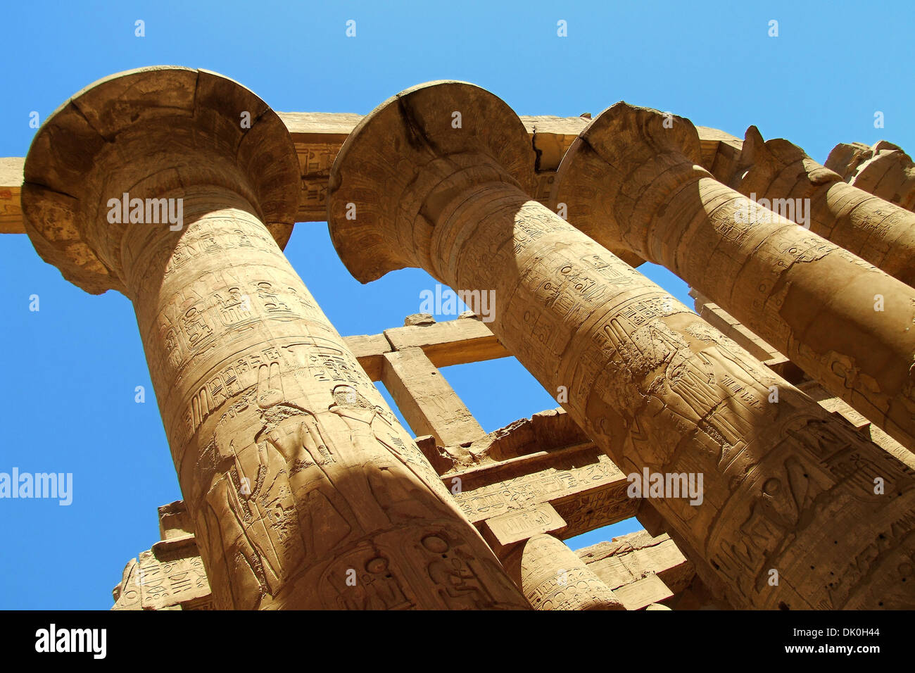 Pillar with ancient Egyptian script Stock Photo - Alamy