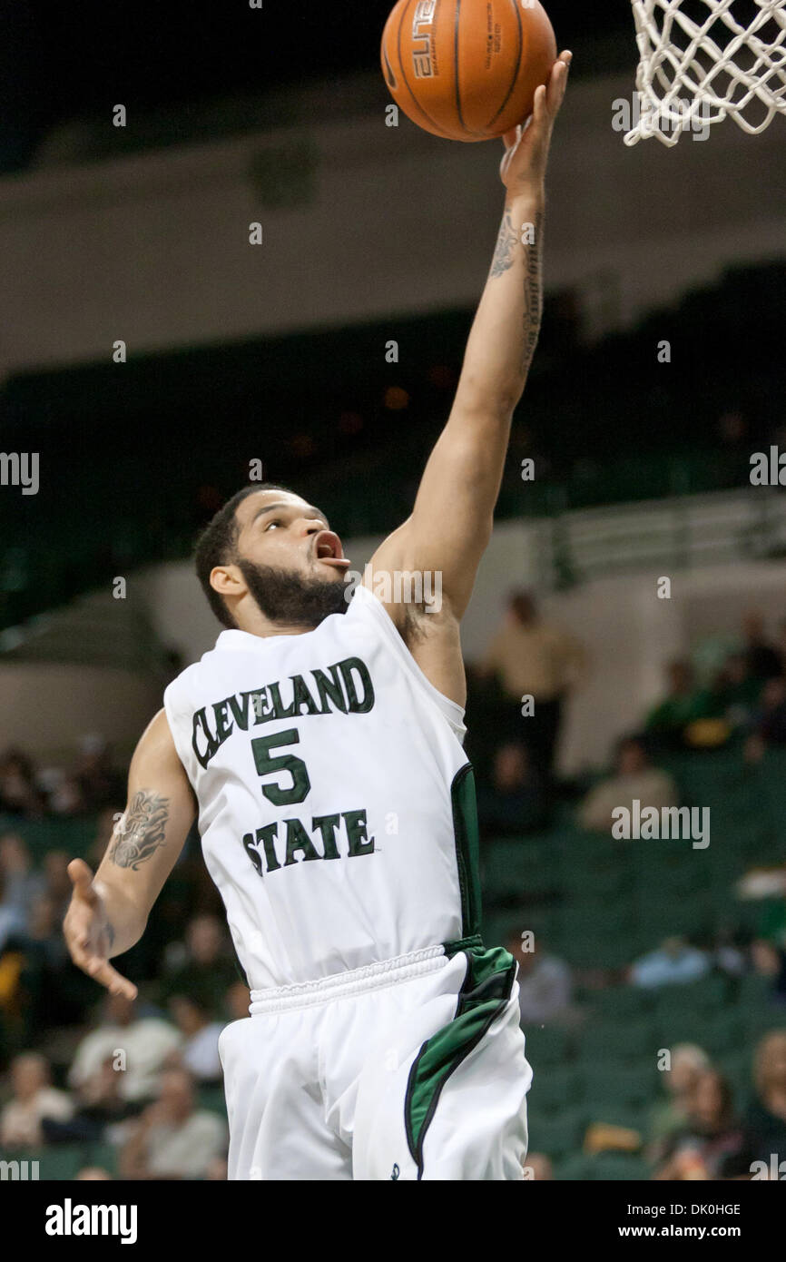 Jan. 1, 2011 - Cleveland, Ohio, U.S - Cleveland State guard Jeremy ...