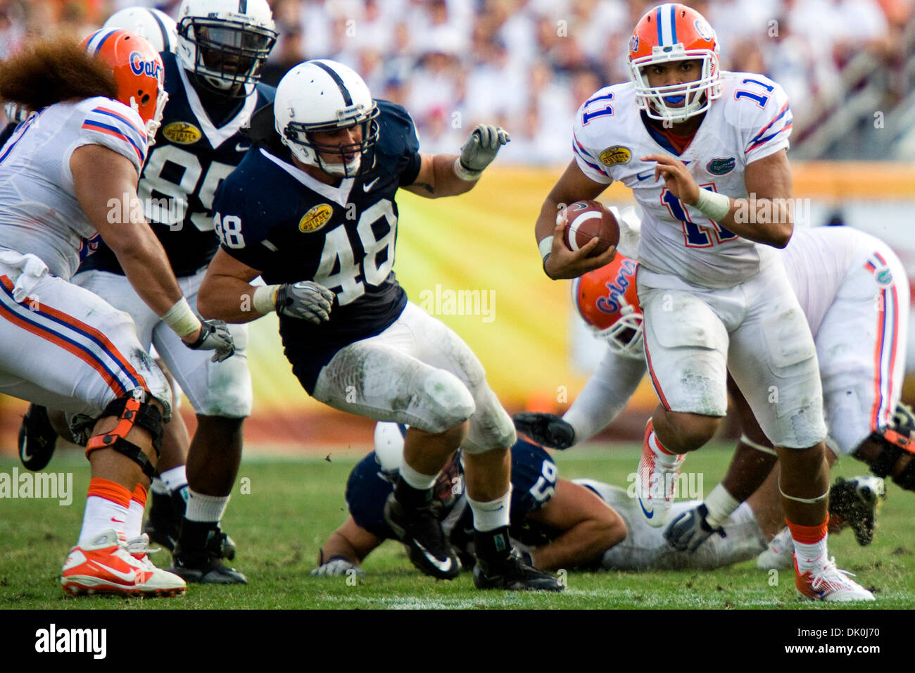 Jan. 01, 2011 - Tampa, Florida, USA - Florida Gators quarterback Jordan ...