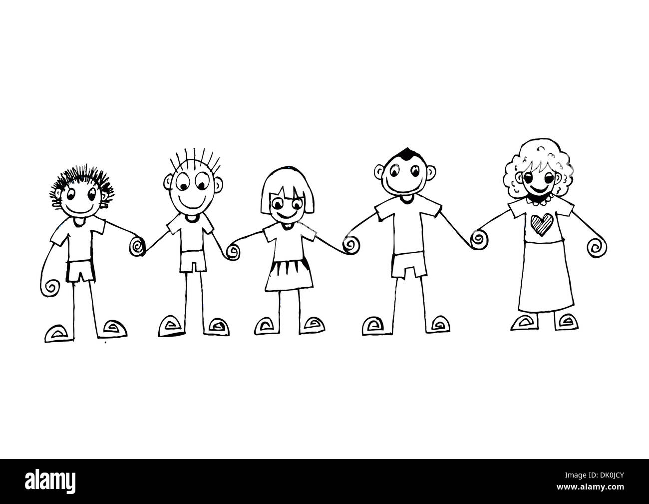 Happy positive teen girl Black and White Stock Photos & Images - Alamy