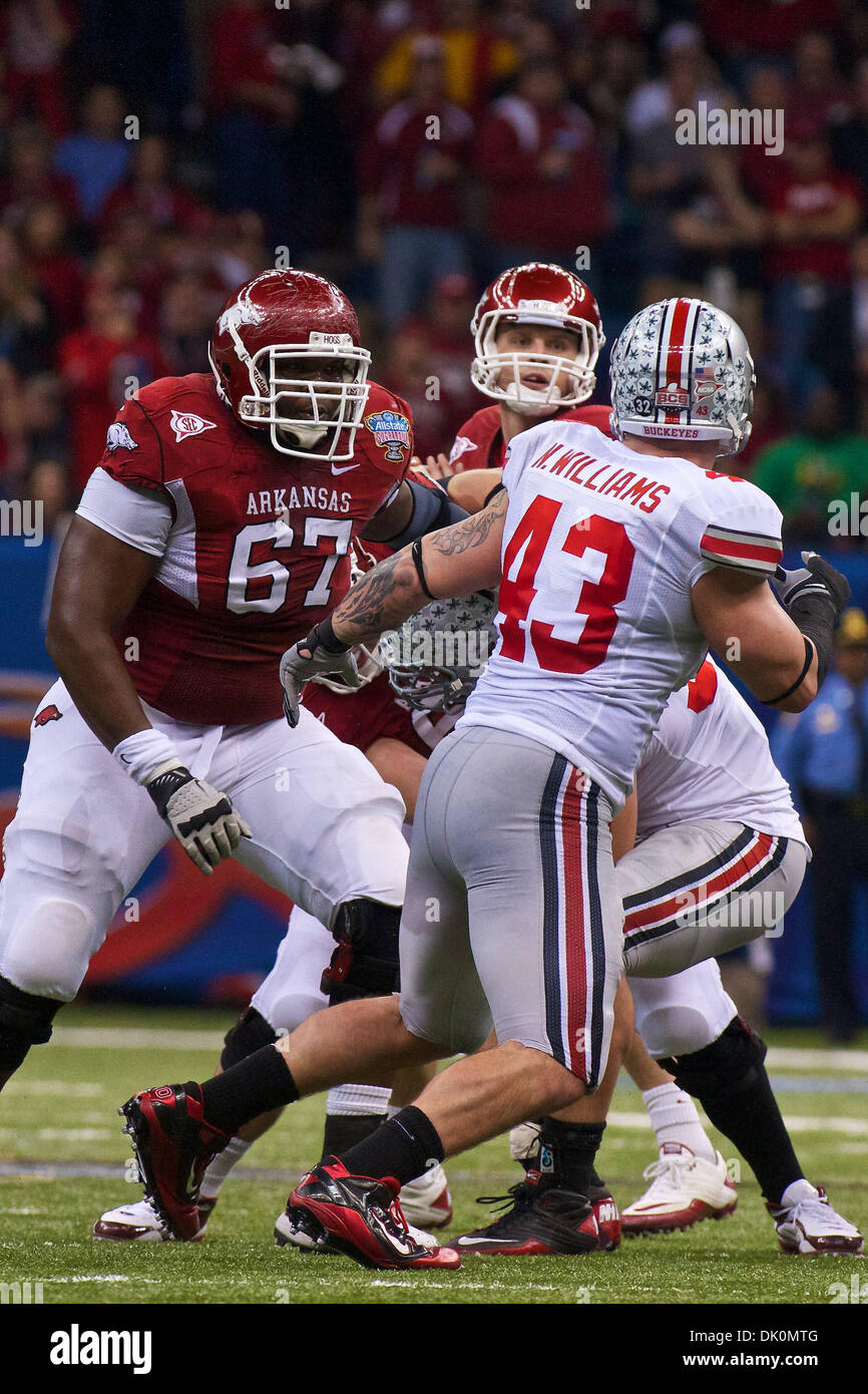Jan. 4, 2011 - New Orleans, Louisiana, U.S - Arkansas Razorbacks ...