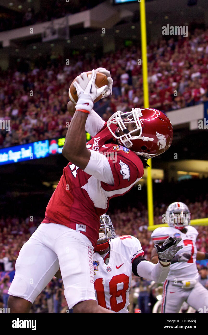 Jan. 4, 2011 - New Orleans, Louisiana, U.S - Arkansas Razorbacks wide ...