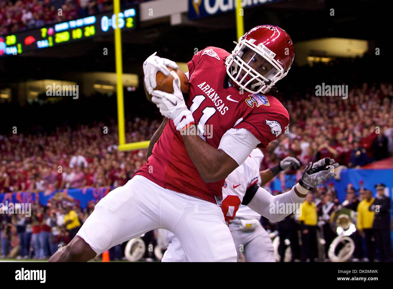 Jan. 4, 2011 - New Orleans, Louisiana, U.S - Arkansas Razorbacks wide ...