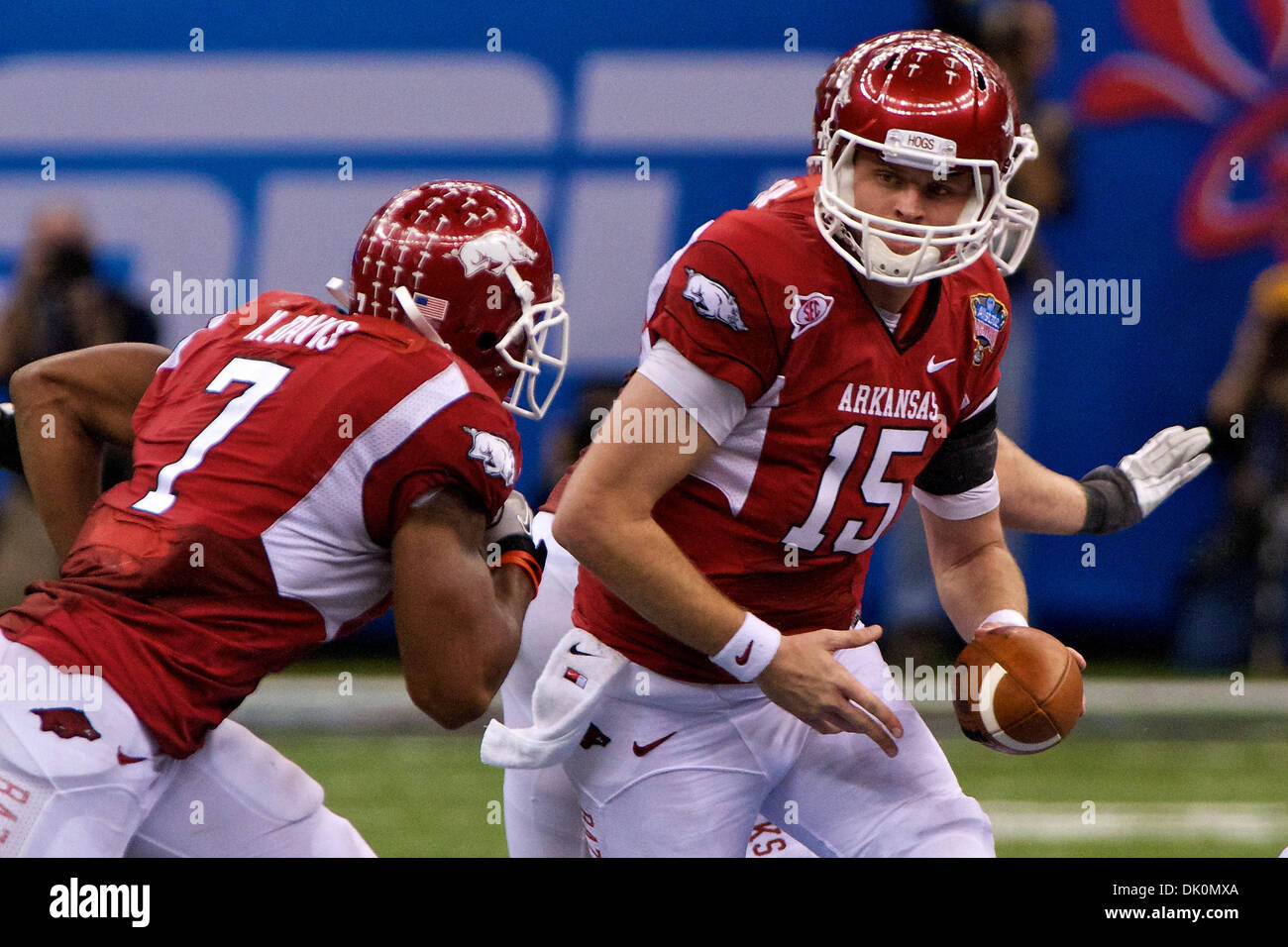 Jan. 4, 2011 - New Orleans, Louisiana, U.S - Arkansas Razorbacks ...