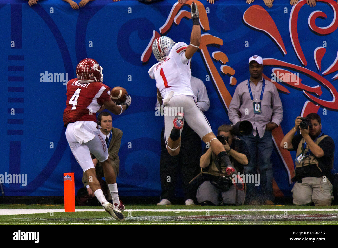 Jan. 4, 2011 - New Orleans, Louisiana, U.S - Arkansas Razorbacks wide ...