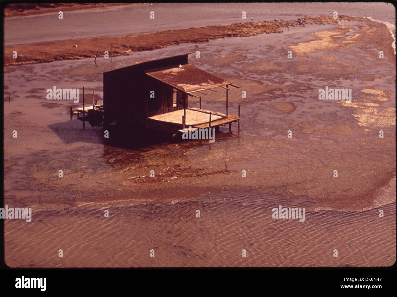 A view of the Leslie Salt Ponds, an area known for salt production and ...