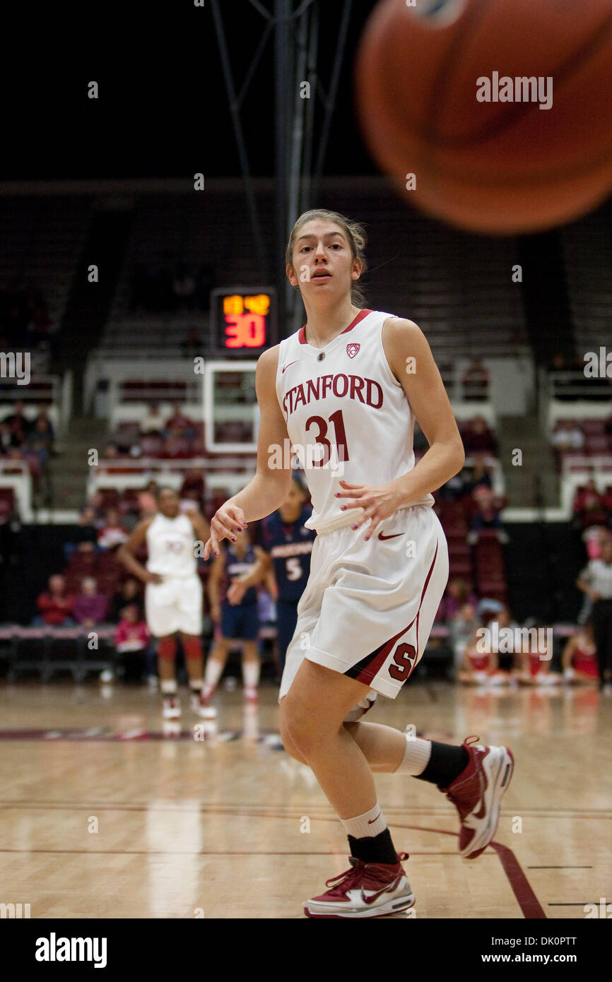 Jan. 6, 2011 - Stanford, California, U.S - Stanford guard Toni Kokenis ...