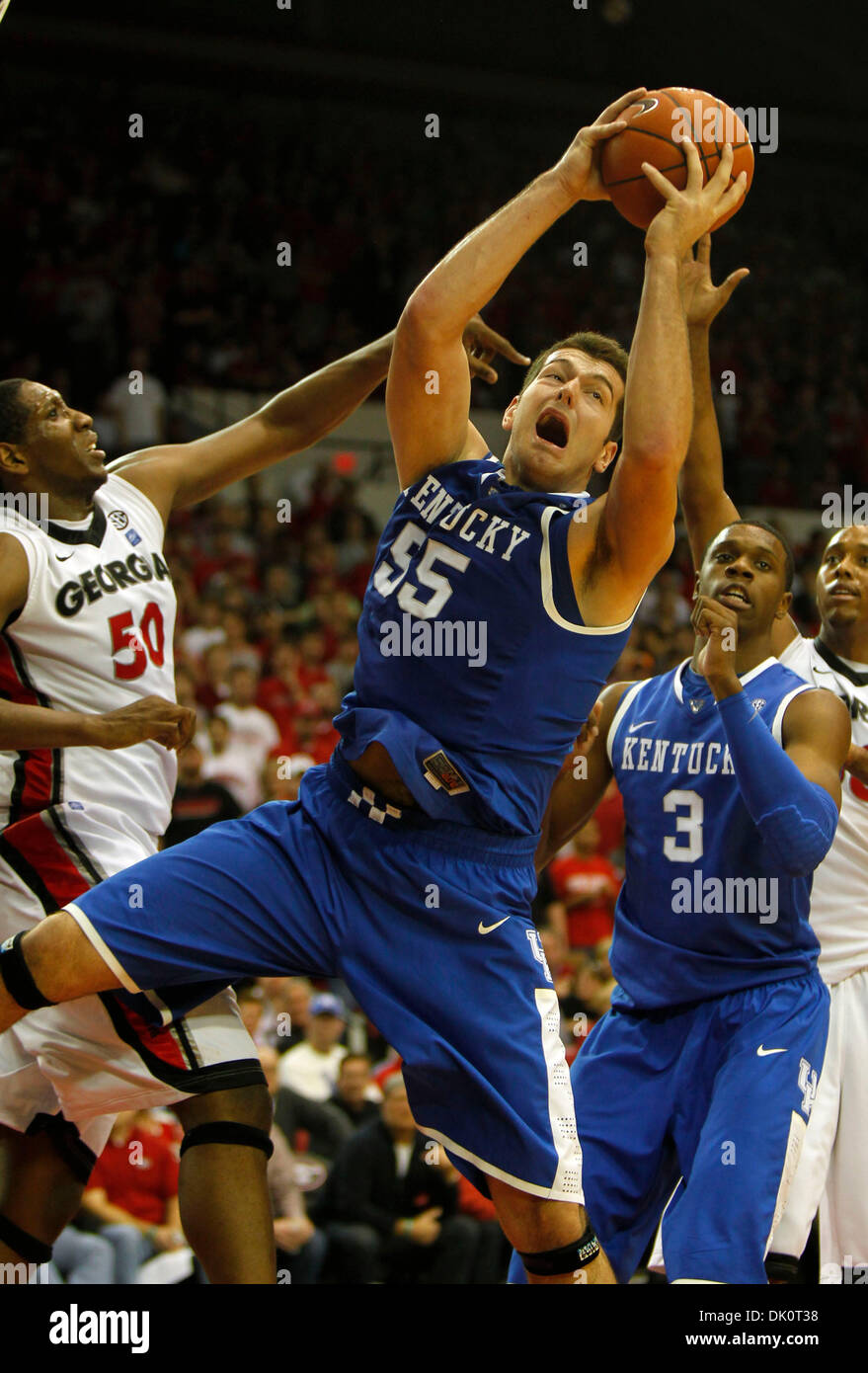 Jan. 8, 2011 - Athens, Georgia, USA - Kentucky Wildcats forward Josh ...