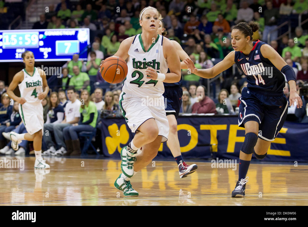 Jan. 8, 2011 - South Bend, Indiana, U.S - Notre Dame guard Brittany ...