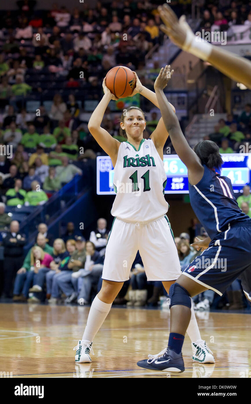 Jan. 8, 2011 - South Bend, Indiana, U.S - Notre Dame forward Natalie ...
