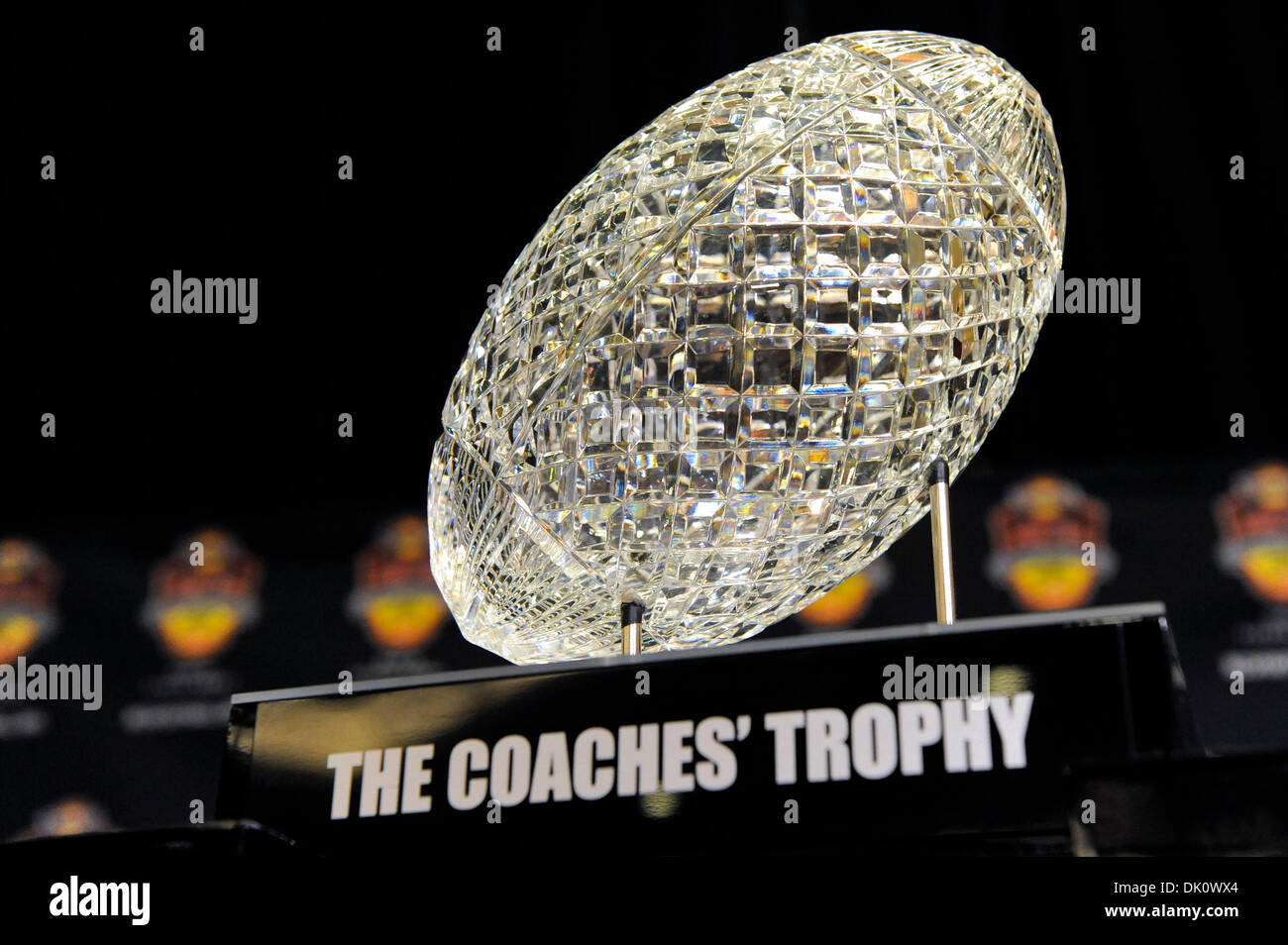 Jan. 9, 2011 - Scottsdale, Arizona, U.S - The Coaches' Trophy during ...