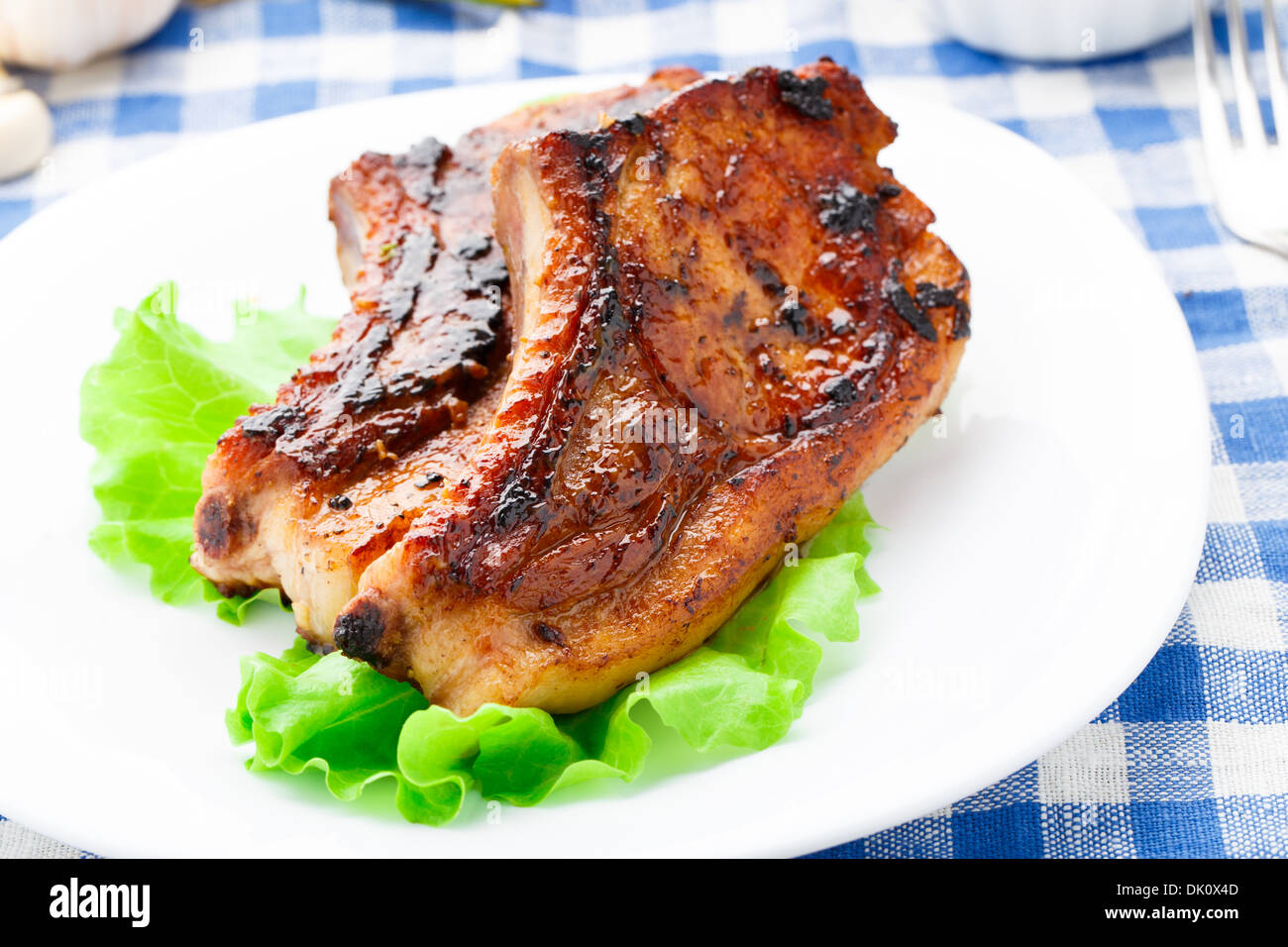 Pork chop cooked hi-res stock photography and images - Alamy