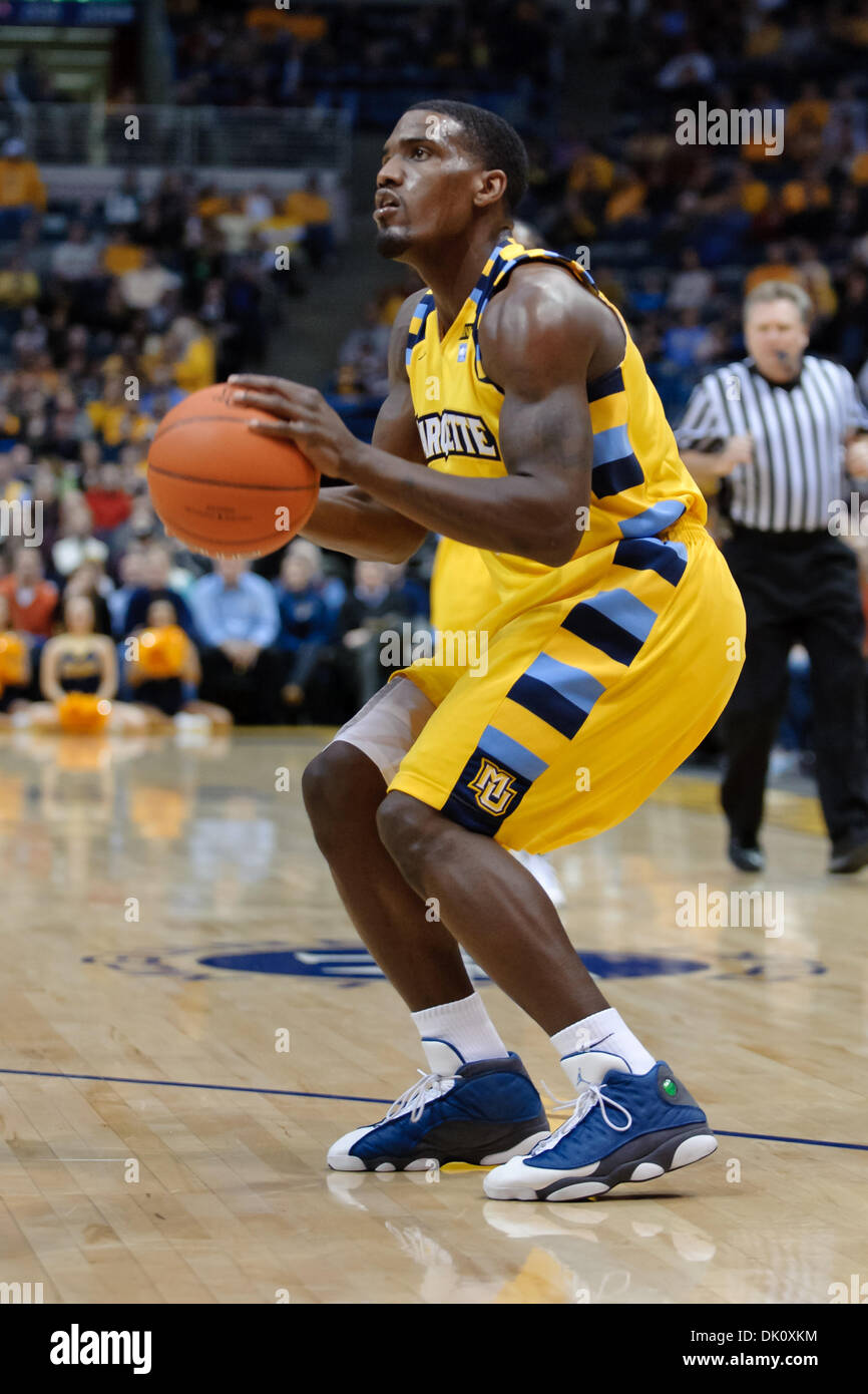 Jan. 10, 2011 - Milwaukee, Wisconsin, USA - Marquette guard Darius ...