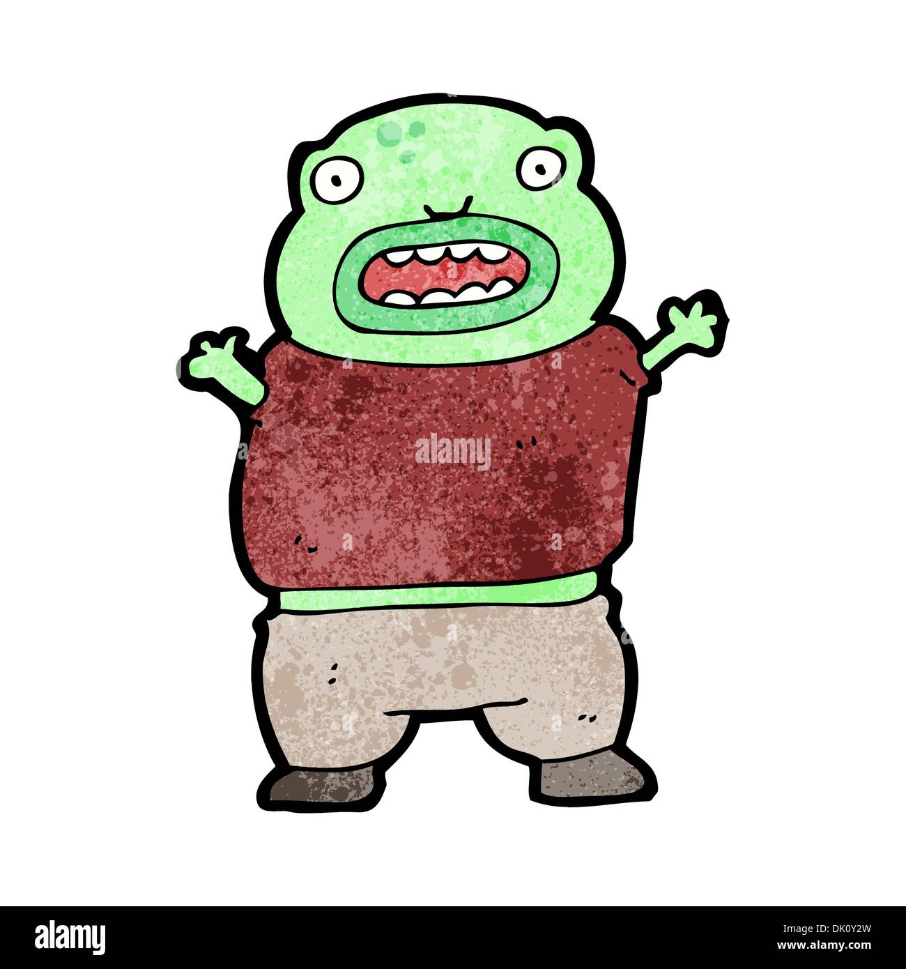 Retro cartoon with texture. Isolated on White Stock Vector Image & Art ...