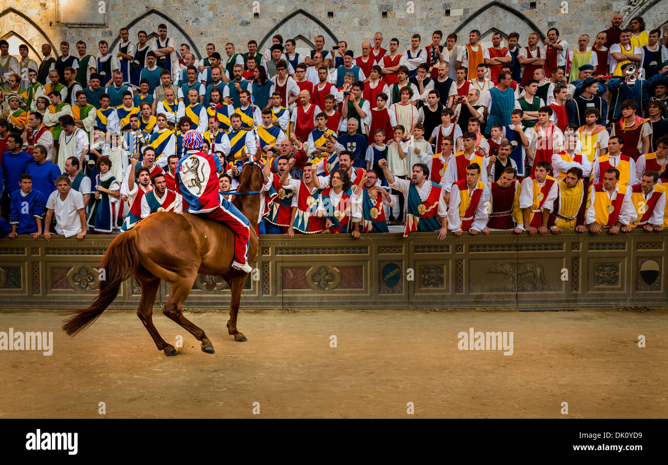 The Palio, Piazza del Campo, Siena, Italy Stock Photo - Alamy