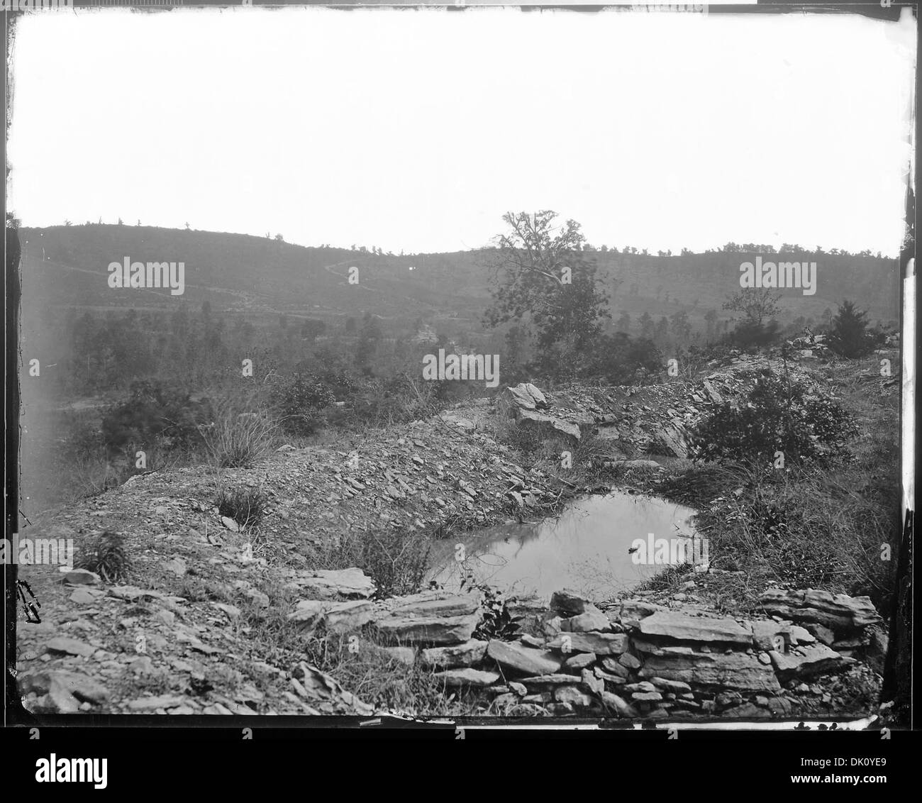 A view from Orchard Knob looking toward Missionary Ridge, the site of ...