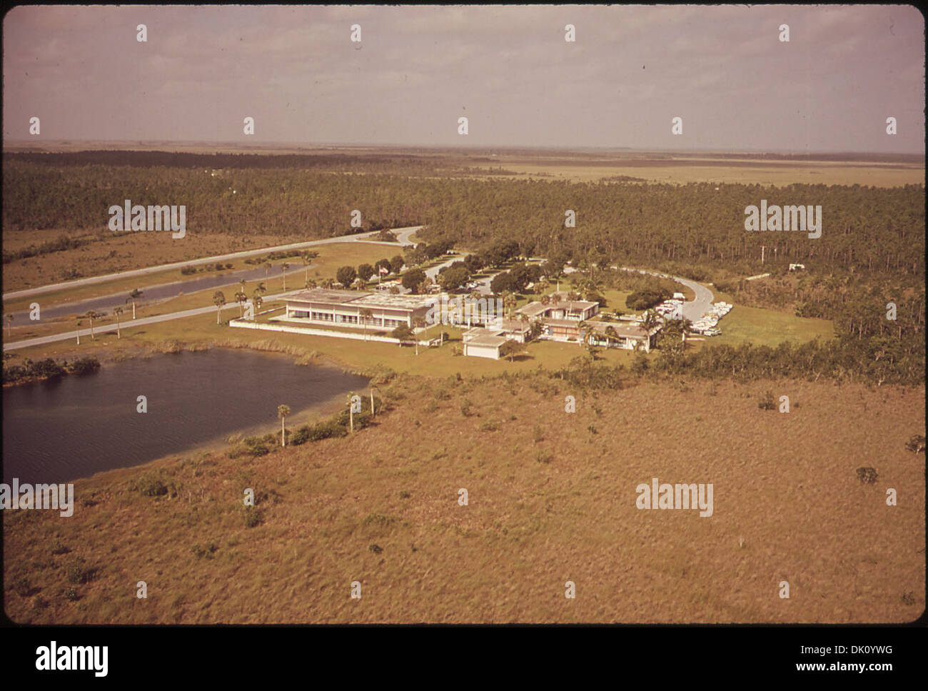 This is an image of a National Park headquarters, which serves as the ...