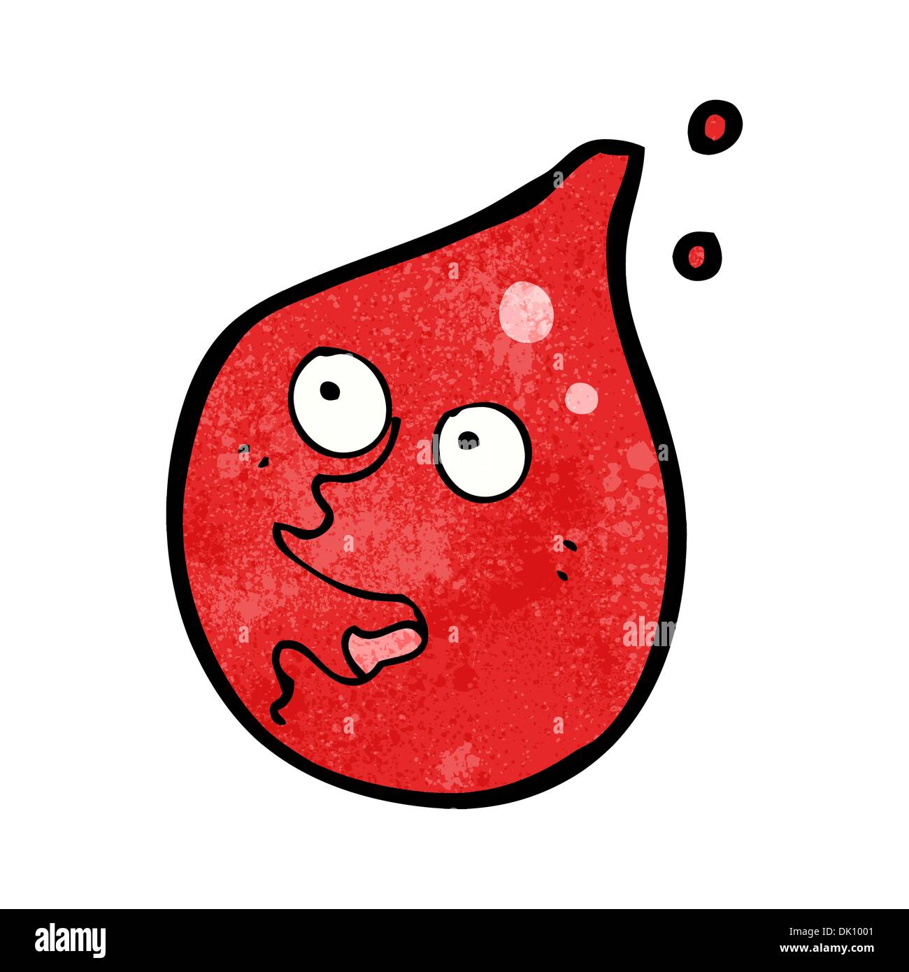 Isolated drop blood happy face Cut Out Stock Images & Pictures - Alamy