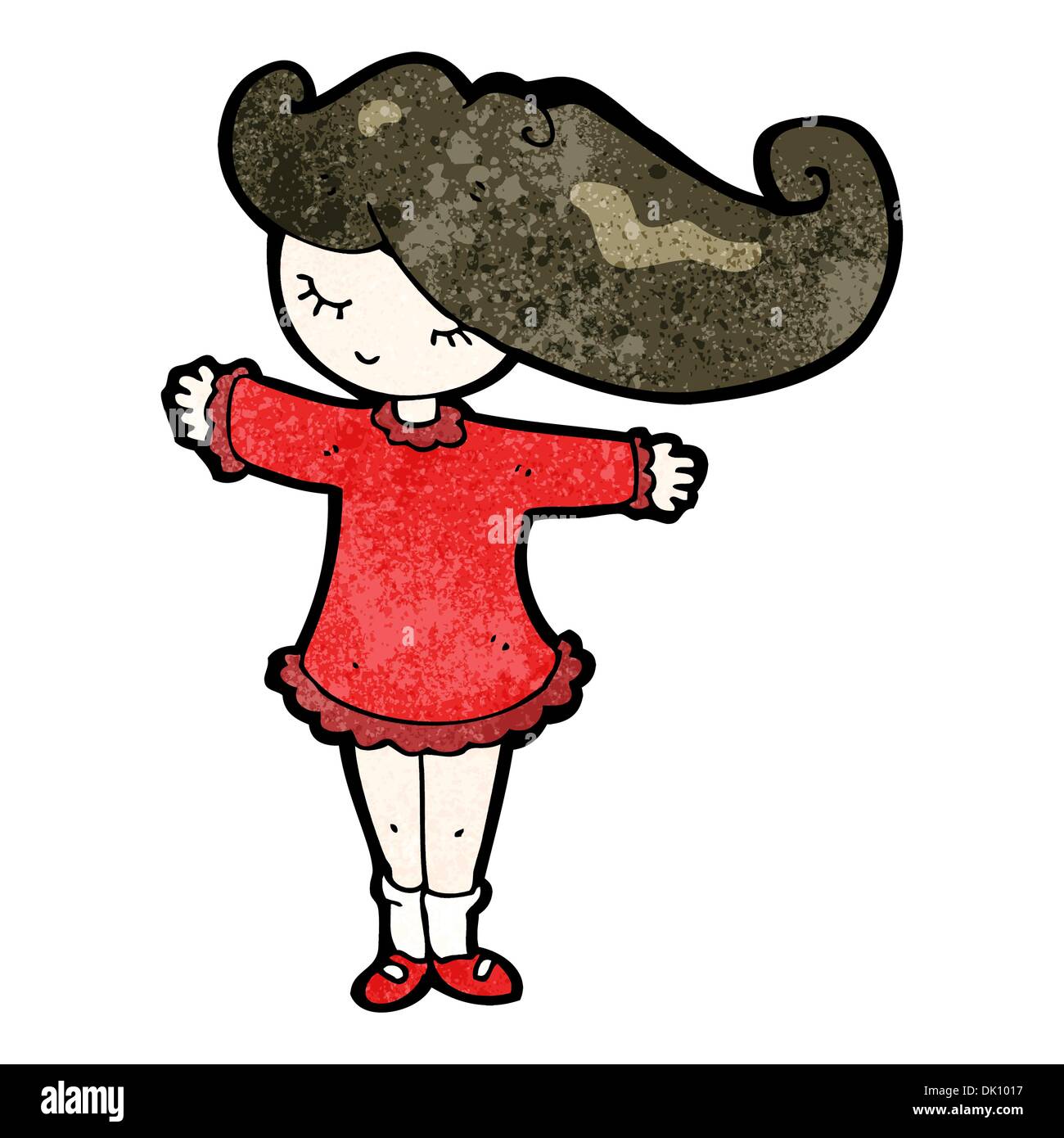 Female hair blowing isolated Stock Vector Images - Alamy