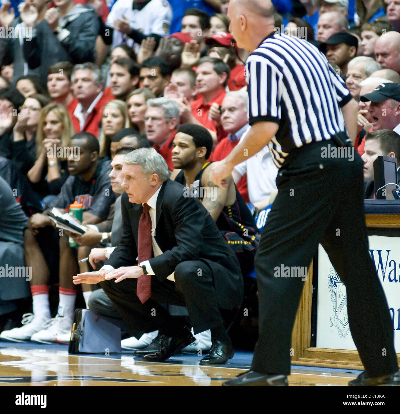 Jan. 10, 2011 - Durham, North Carolina, U.S - Maryland head coach Gary ...