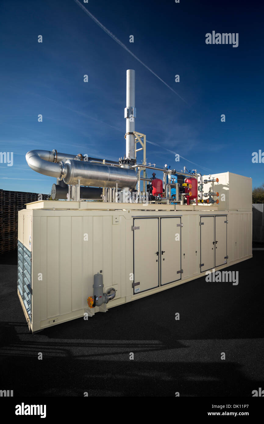 A containerized power station allowing the biogas recovering by ...