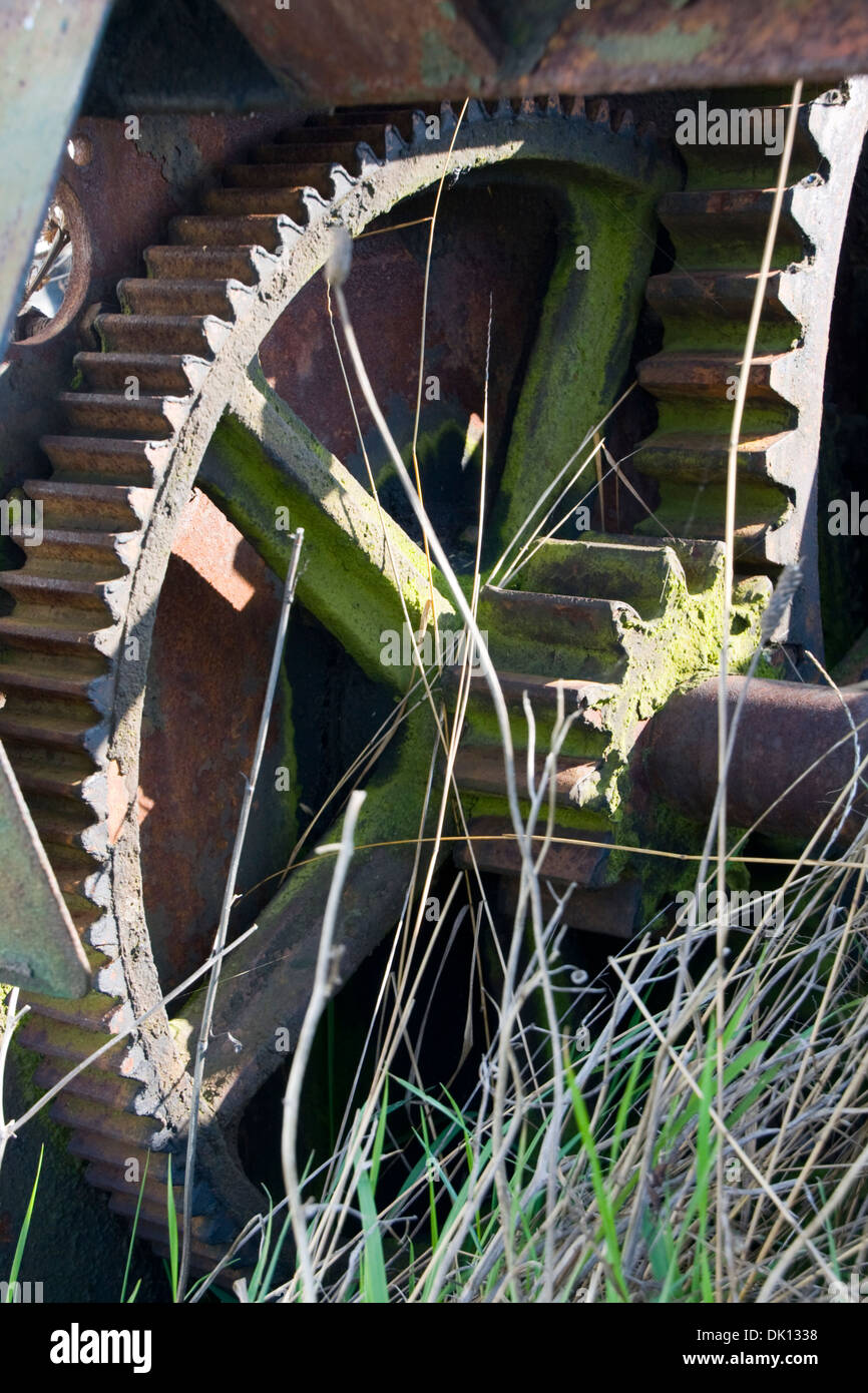 Old rusty iron industrial metal cogs hi-res stock photography and ...