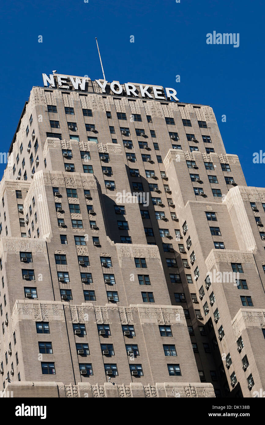 New Yorker Hotel 8th Avenue a 43 story art deco building opened in 1930 ...