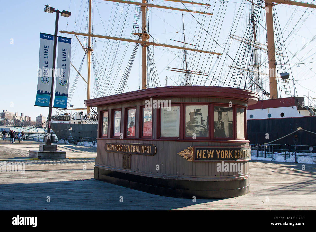 The Pilot House on Pier 16, New York Central number thirty one (No 31 ...
