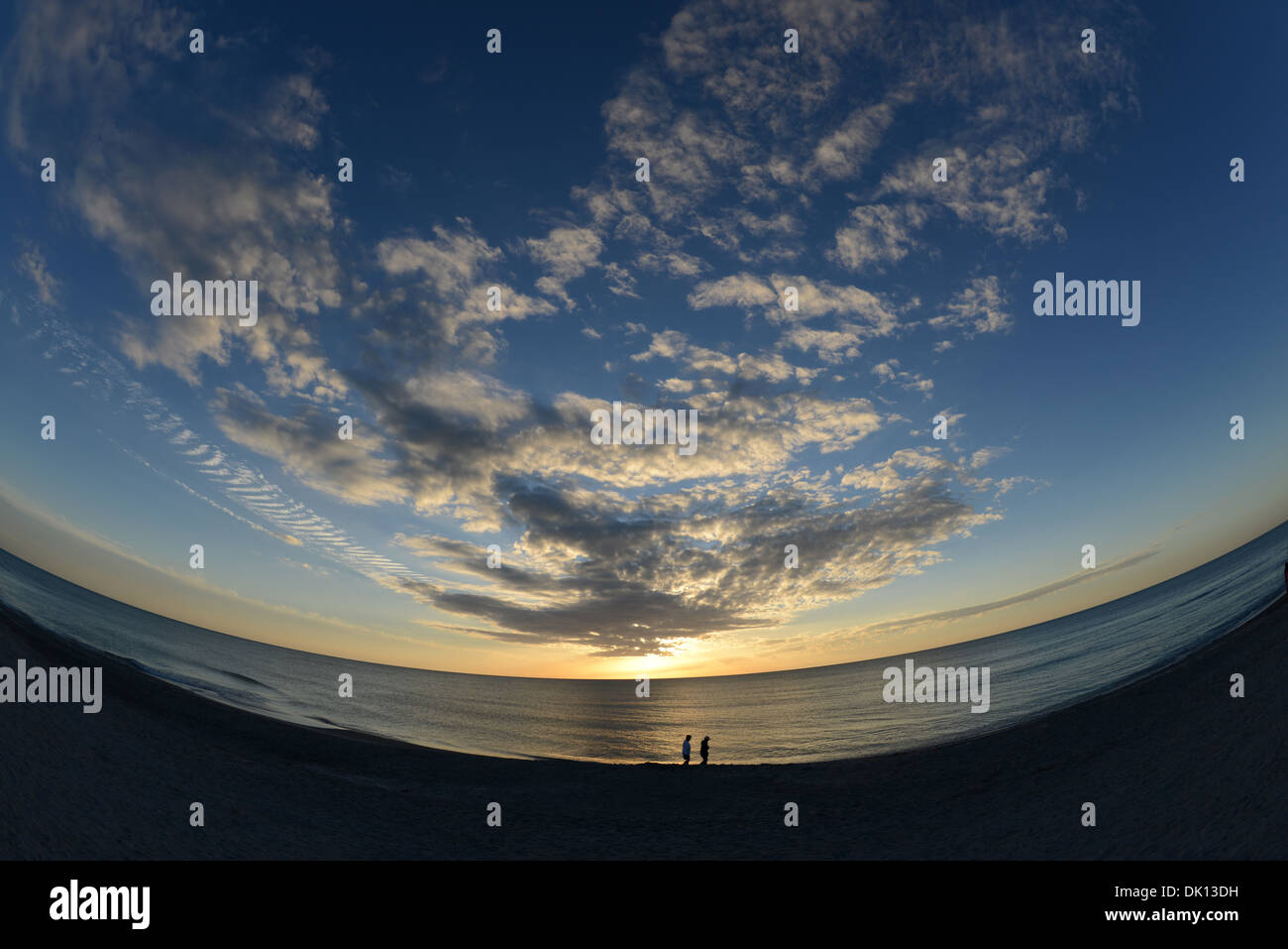 Sunset at Turtle Beach, Siesta Key, Florida Stock Photo - Alamy